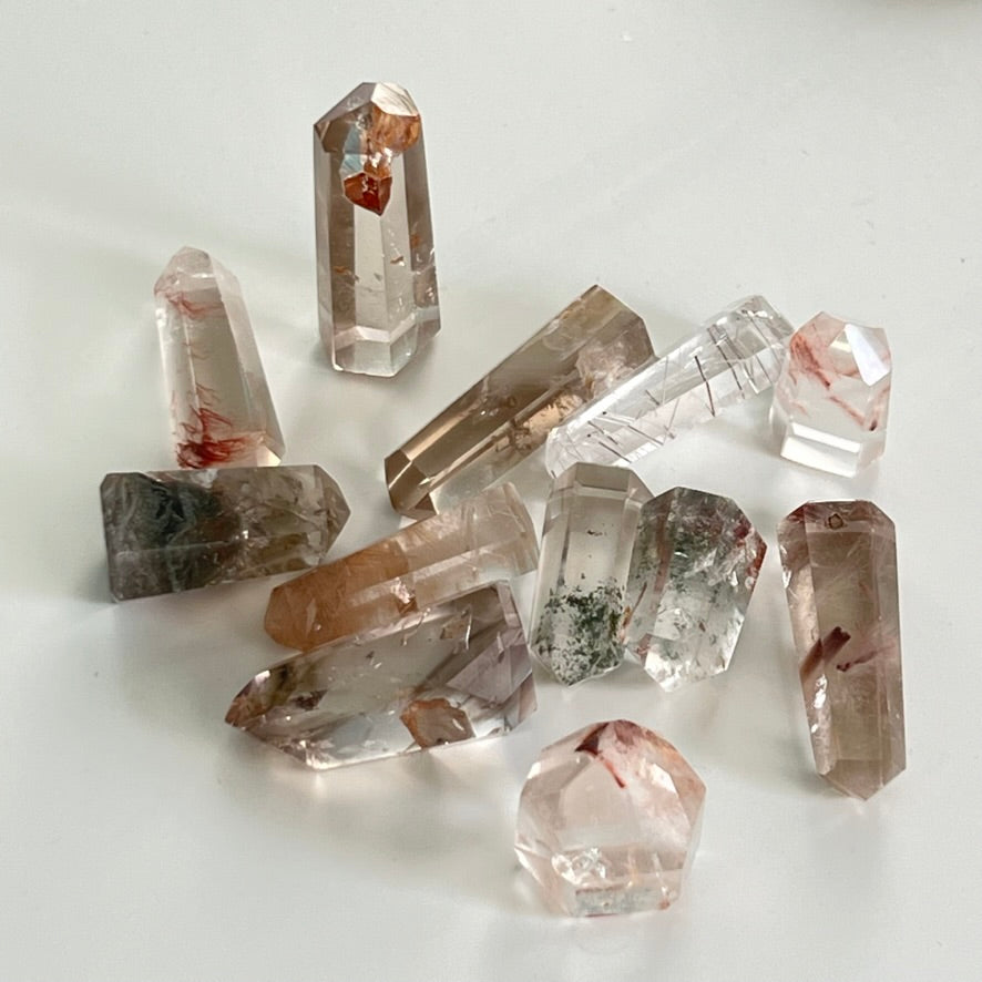 Phantom Inclusion Points (Small, Polished Point) – Green Spirit Rising
