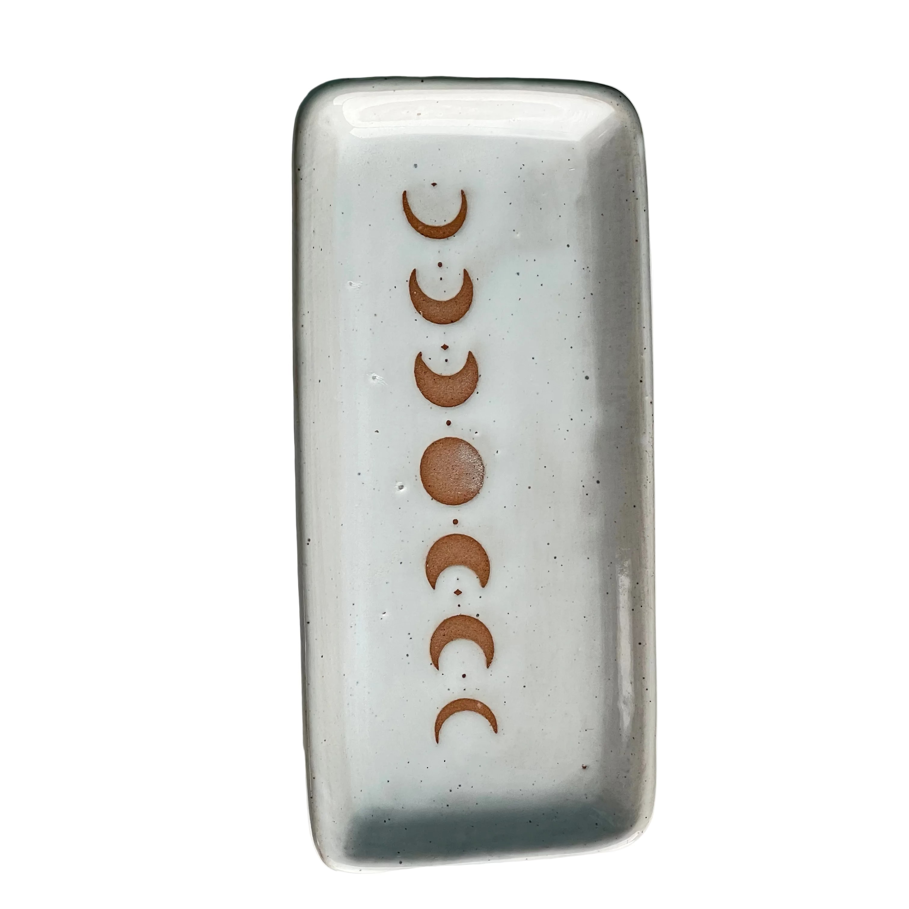 Trinket Dish/Plate - Moon Phases - Rectangle – Green Spirit Rising