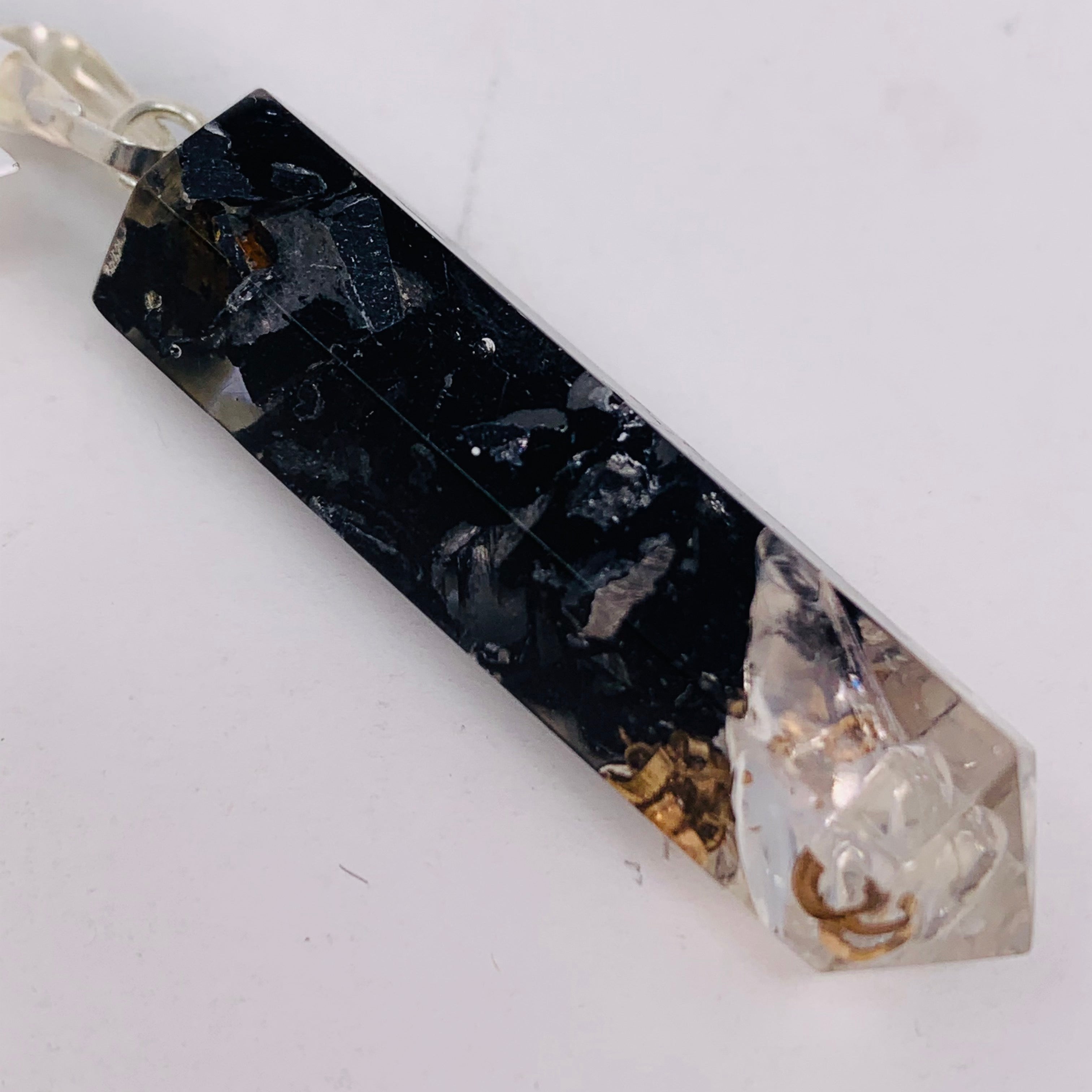 Pendant - Black Tourmaline Orgone Generator Point – Green Spirit Rising